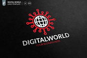 Digital World Logo, a Branding & Logo Template by ft.studio
