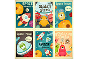 Space Posters Set, an Object Illustration by ELFIVETROV DESIGN