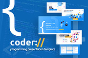 Coder - Programming Presentation, a Presentation Template by RRGraph | Creative Market