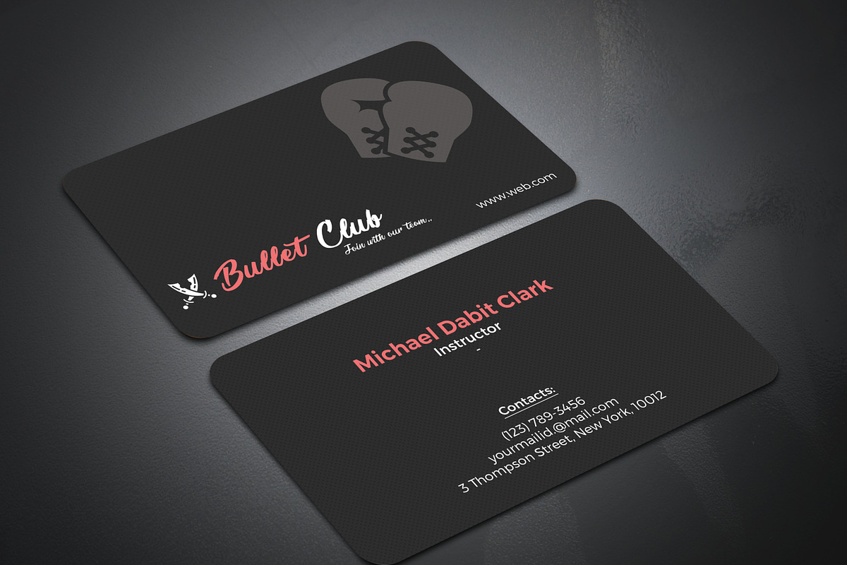 Boxing Business Card, a Business Card Template by Helal Shop