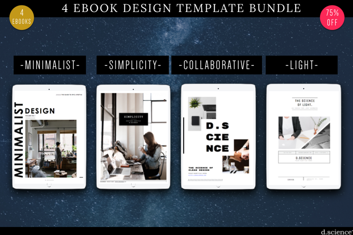 4X Ebook Bundle Templates | 67% Off, a Magazine Template by Template ...