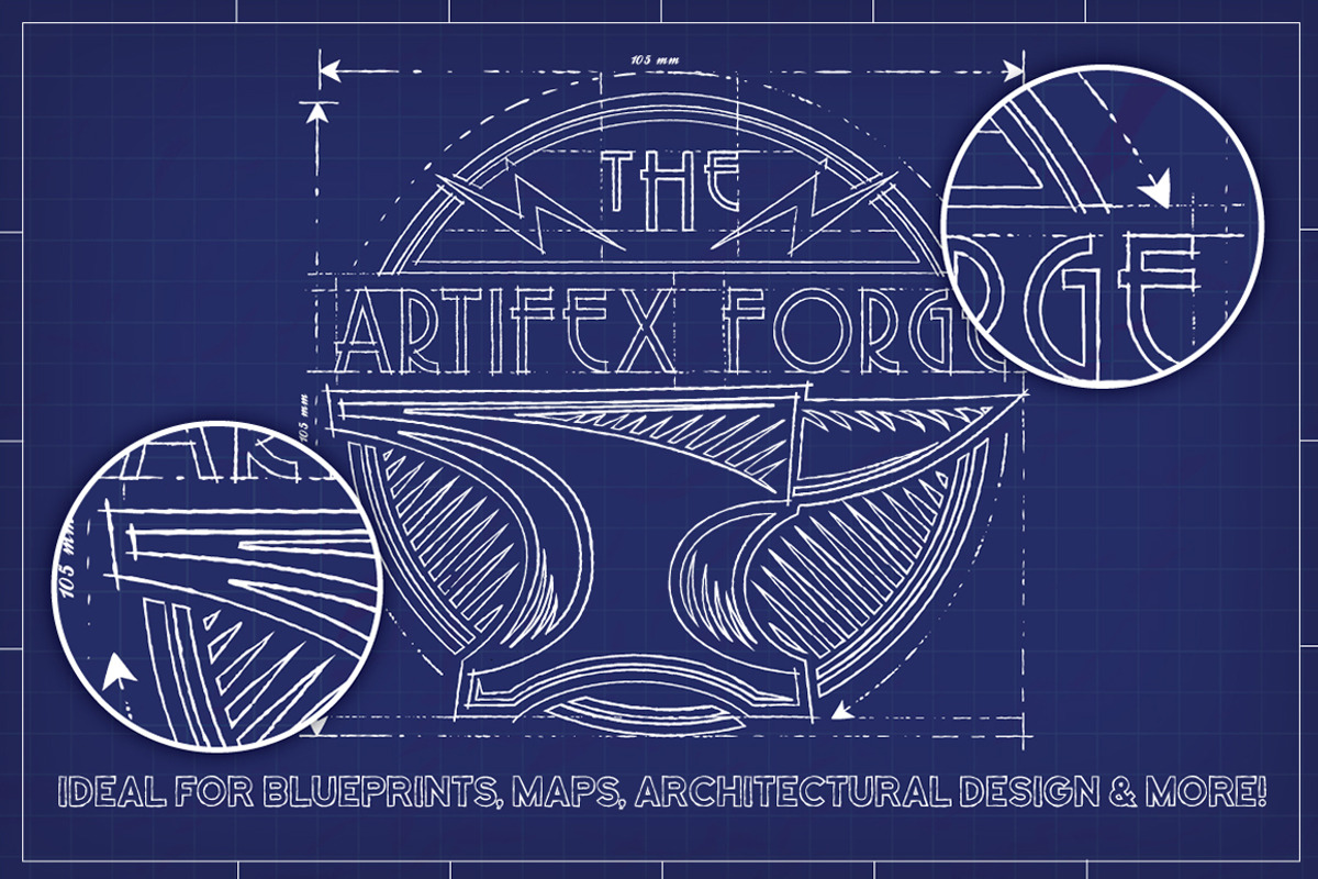 Technical Drawing Brushes, a Brush Add-On by The Artifex Forge