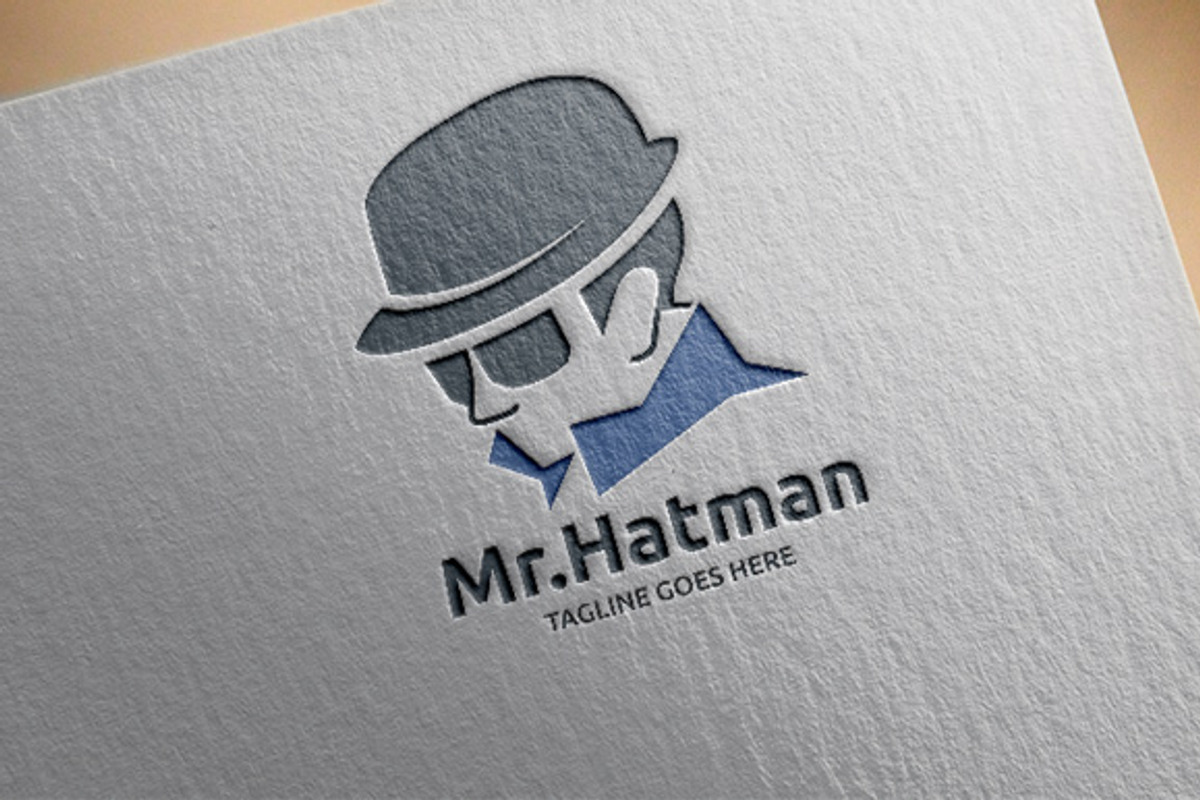 Hat Man Logo Template, a Branding & Logo Template by salmon.black