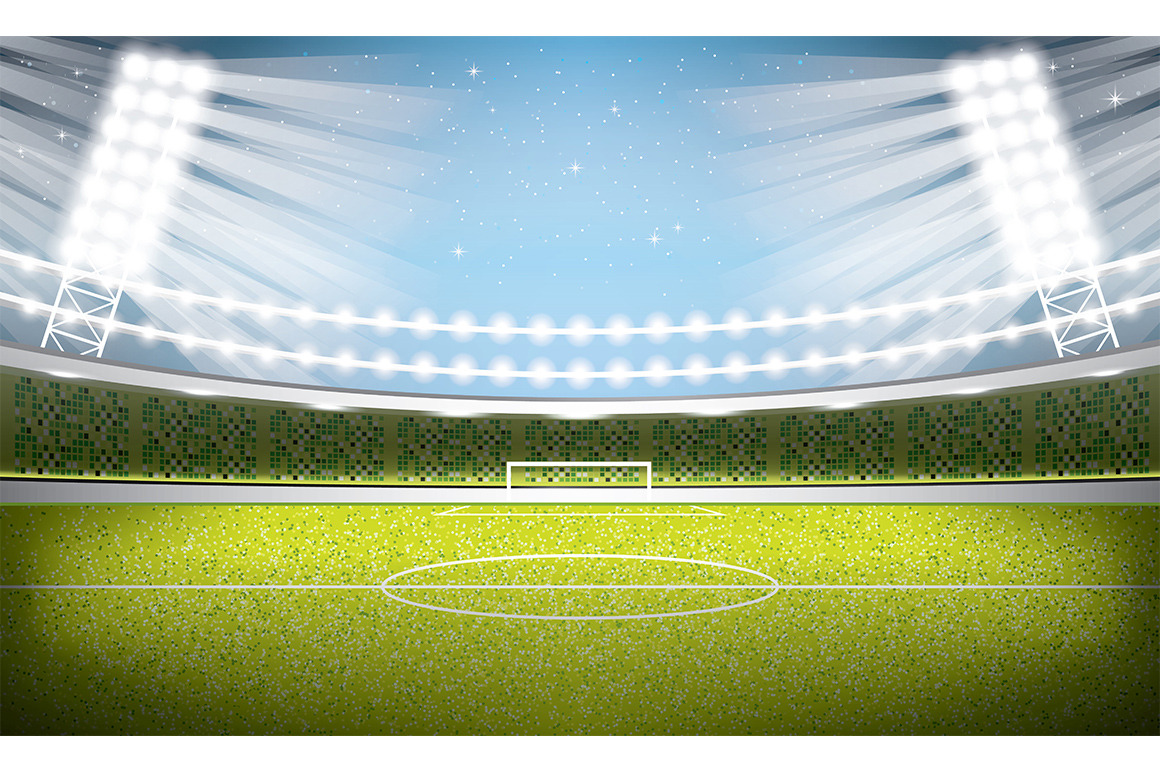 Soccer Stadium. Football Arena., an Illustration by Booblgum