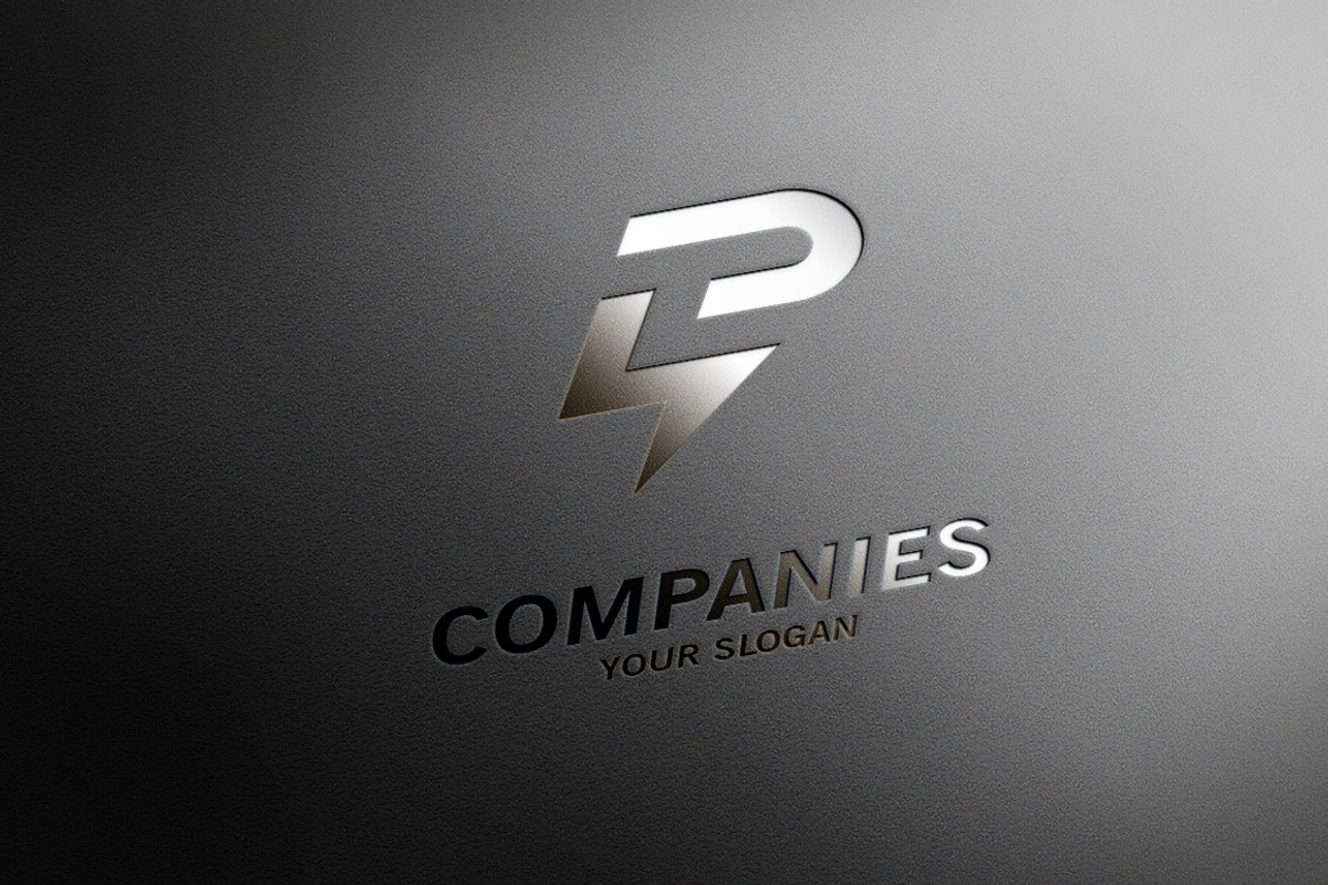 Letter P Bolt Logo, a Branding & Logo Template by CAIRON CREATIVESTUDIO