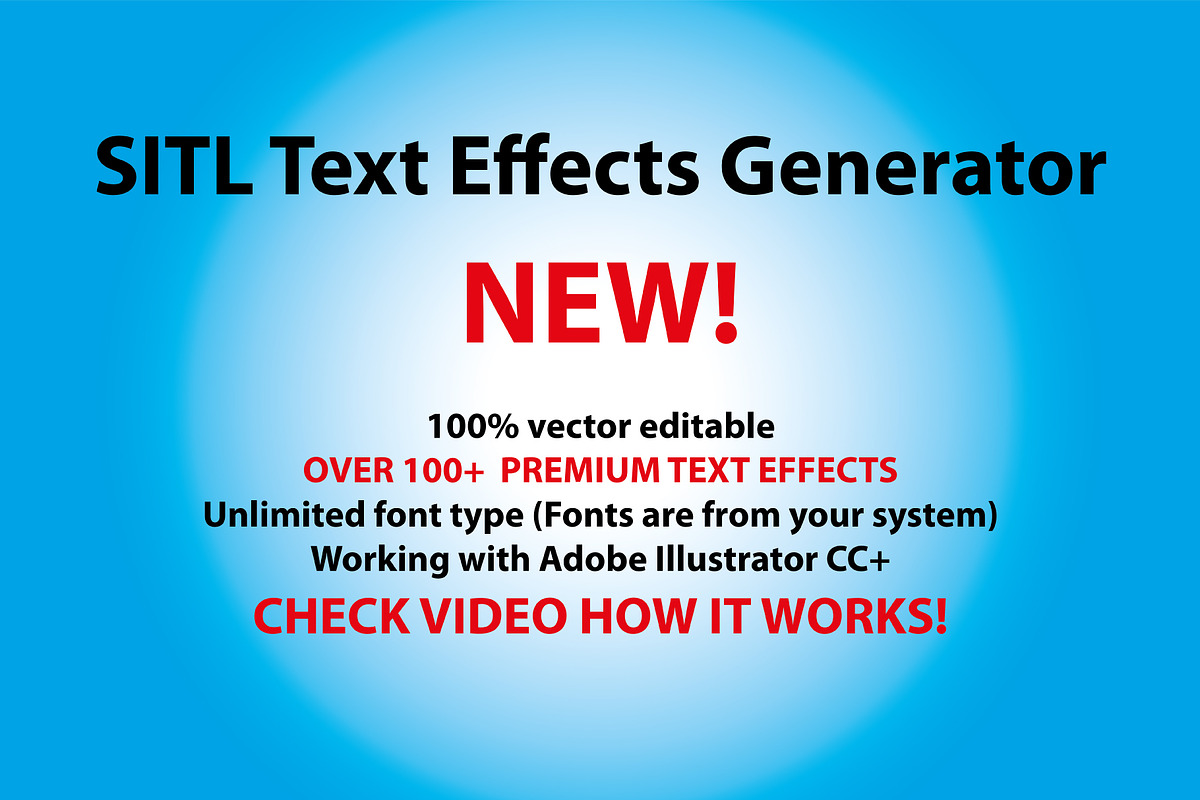 Illustrator Text Effects Generator