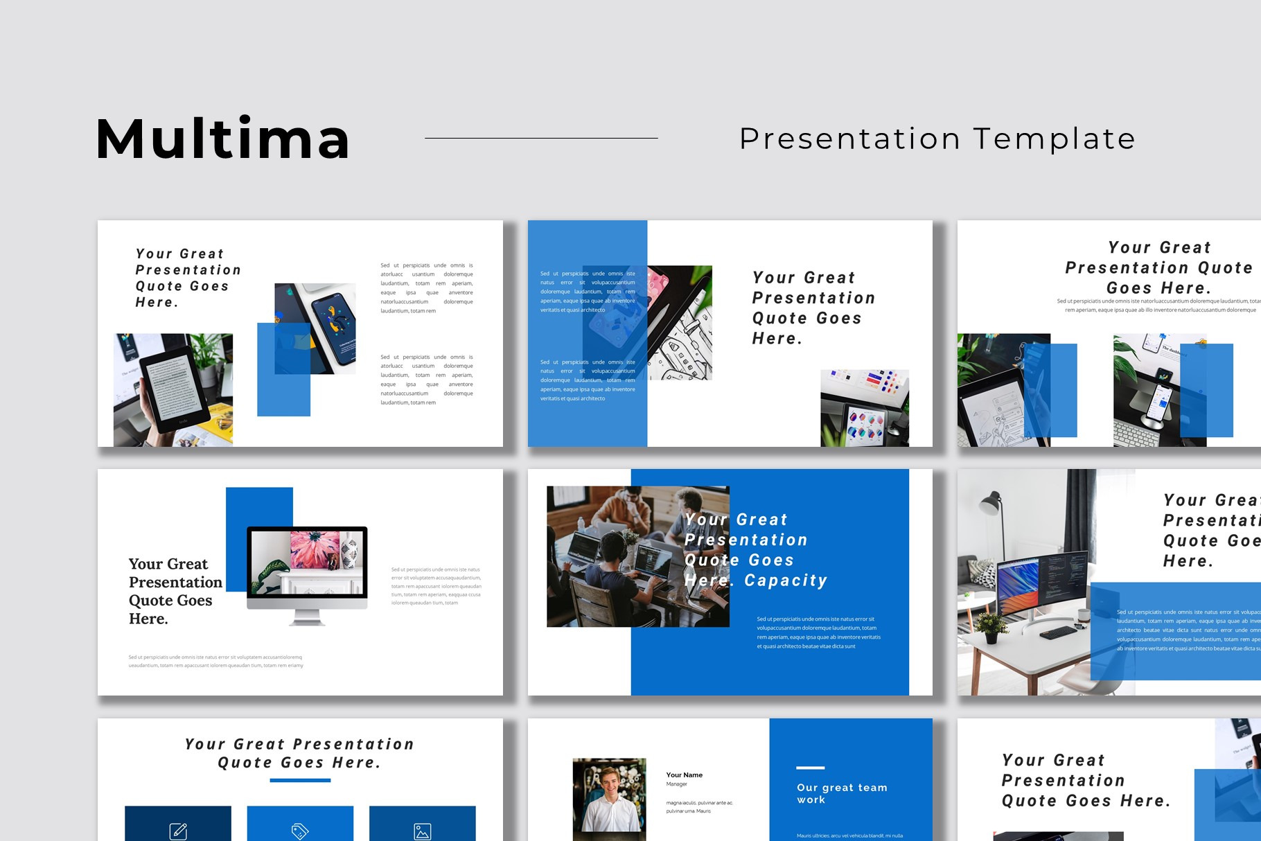 Multima - Google Slides Template | Presentation Templates ~ Creative Market