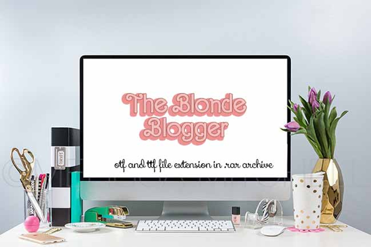 Absolute Blonde Typeface, a Serif Font by The GG Shop