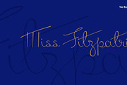 Miss Fitzpatrick Pro, a Script Font by Sudtipos
