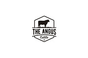 Vintage Cattle Angus Emblem logo | Branding & Logo Templates ~ Creative ...