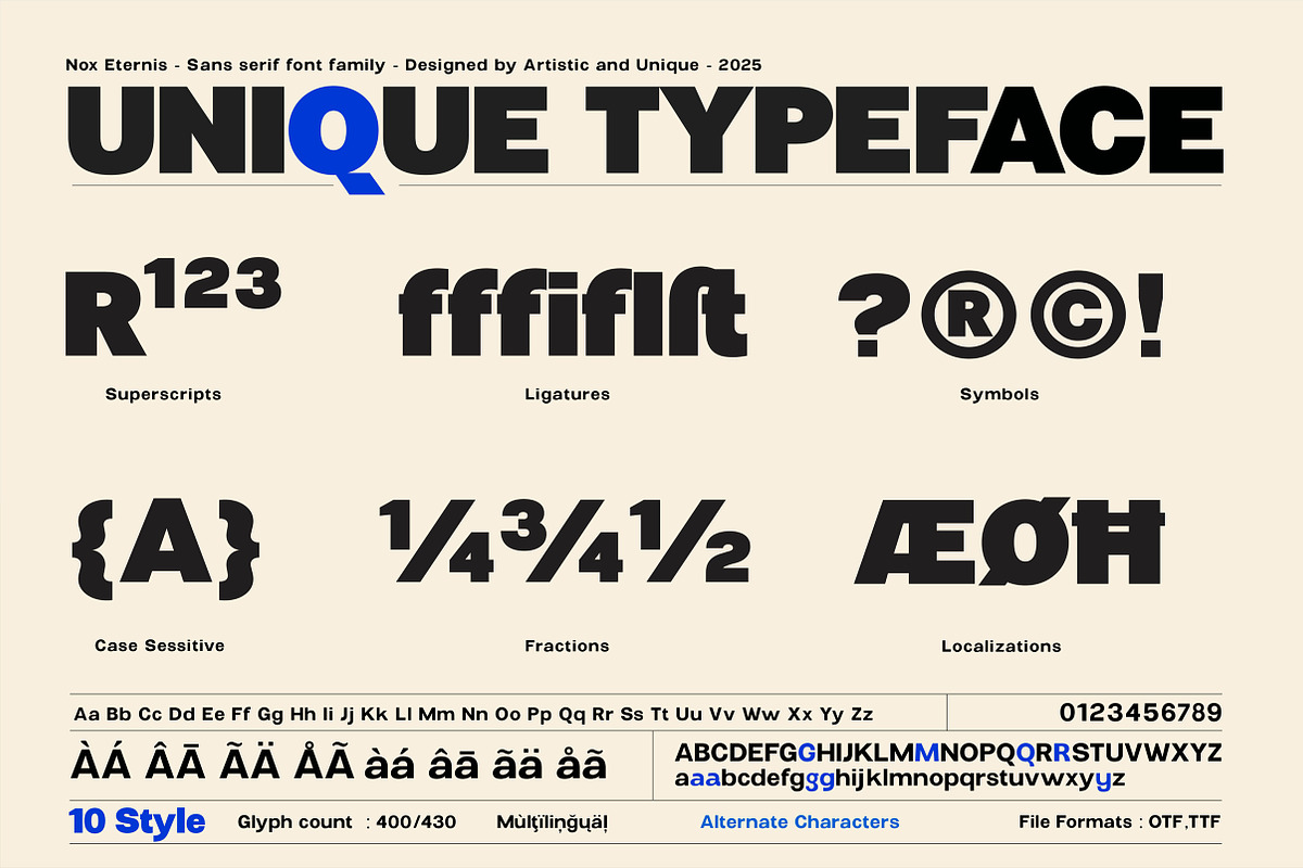 Nox Eternis - Sans serif font family