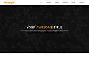 Orange Responsive Bootstrap Template, a Bootstrap Template by IceTemplates