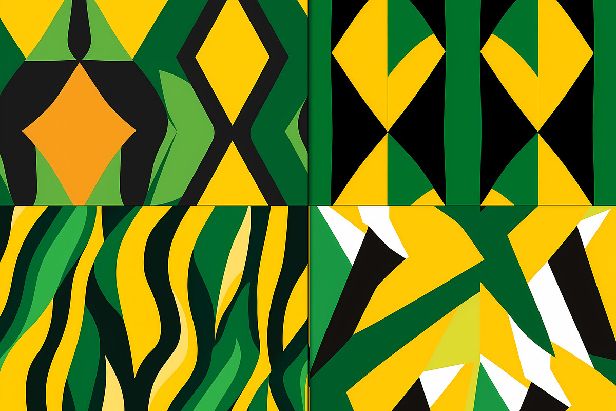 20 Seamless Jamaica-inspired Pattern, a Pattern Graphic by Nordic Design
