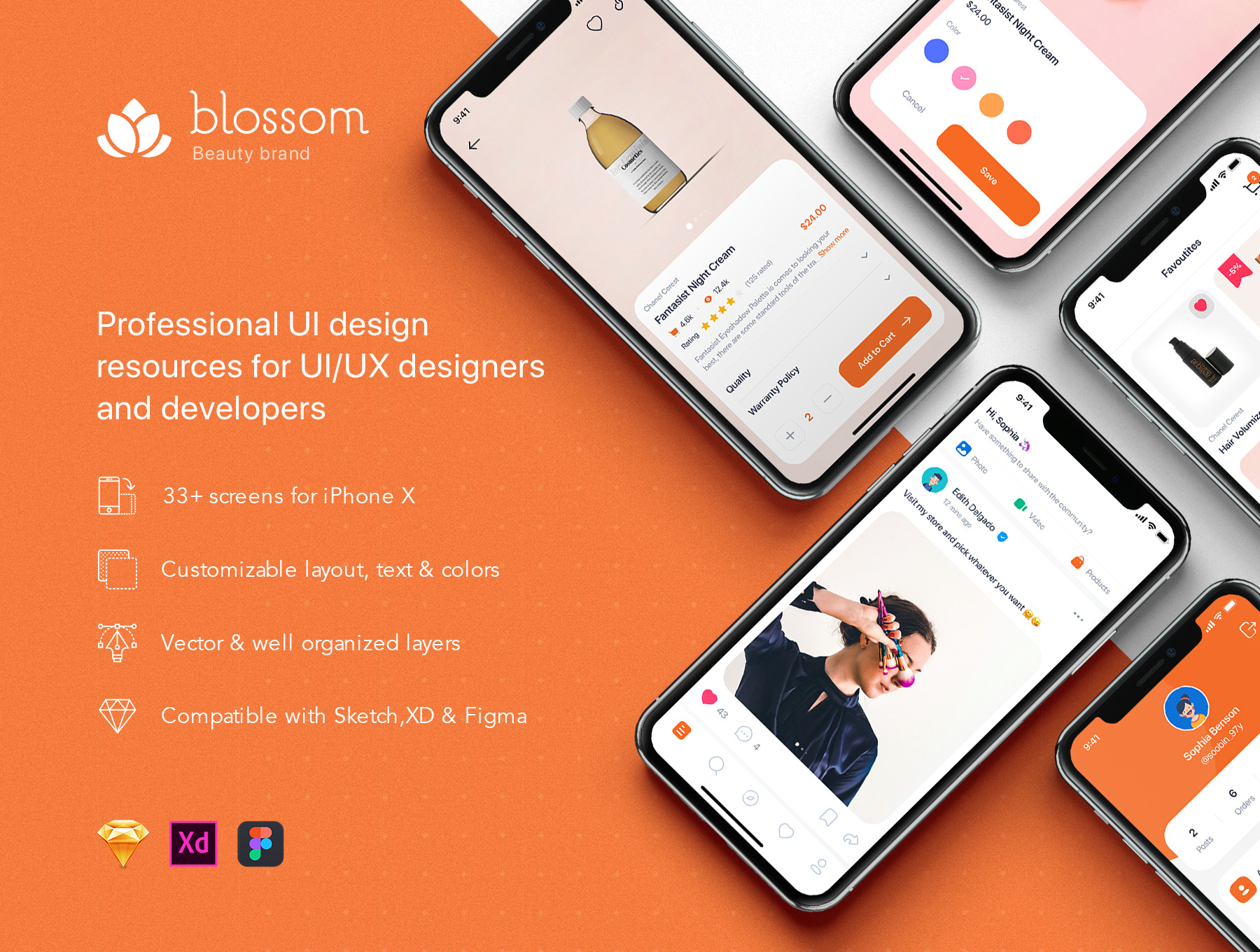 Blossom - Beauty UI Kit, an App Template by hoangpts