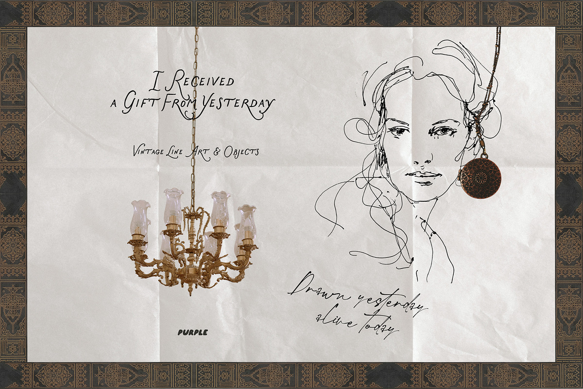 Vintage Objects & Line Art