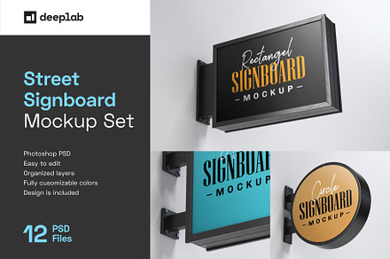 Promo Stand Mockup Set, an Advertising Mockup by Deeplab