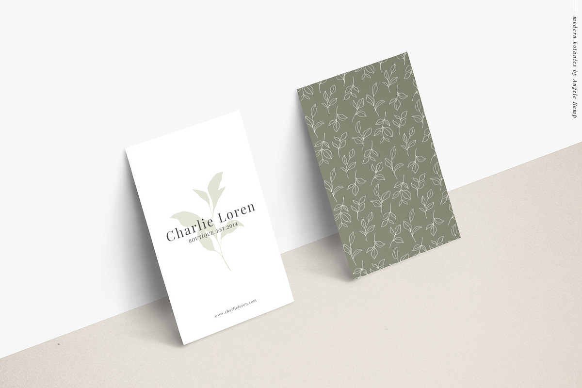 Modern Botanics patterns, a Work Illustration by Angele Kamp