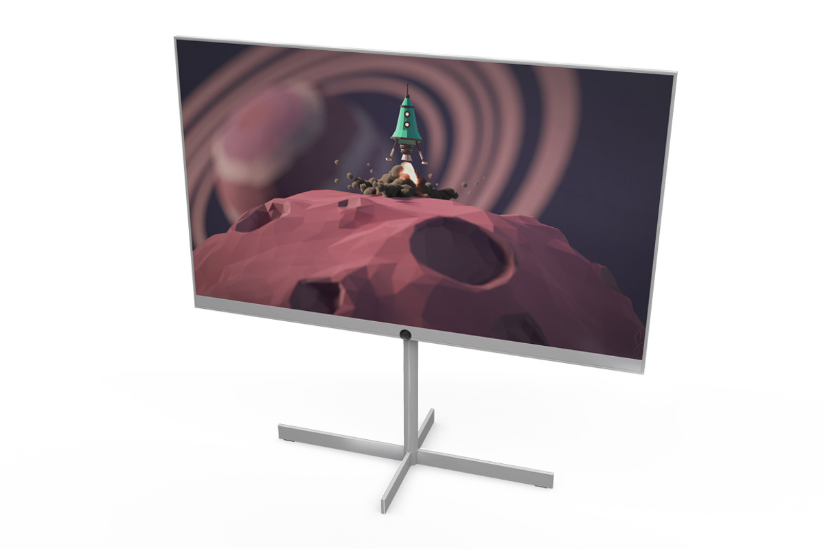 Screen Stand Mockup, a Print Template by PixelMockup