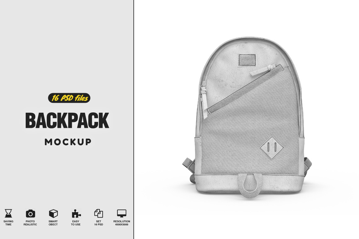 Backpack Mock-up, an Apparel Mockup by PixelMockup