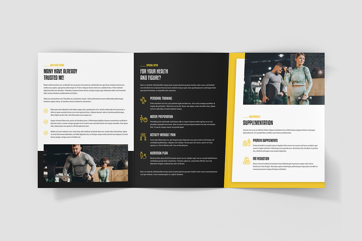 Personal Trainer Brochure Tri-Fold A5