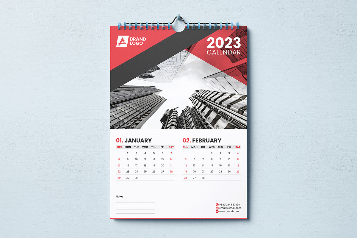 Company Wall Calendar Template