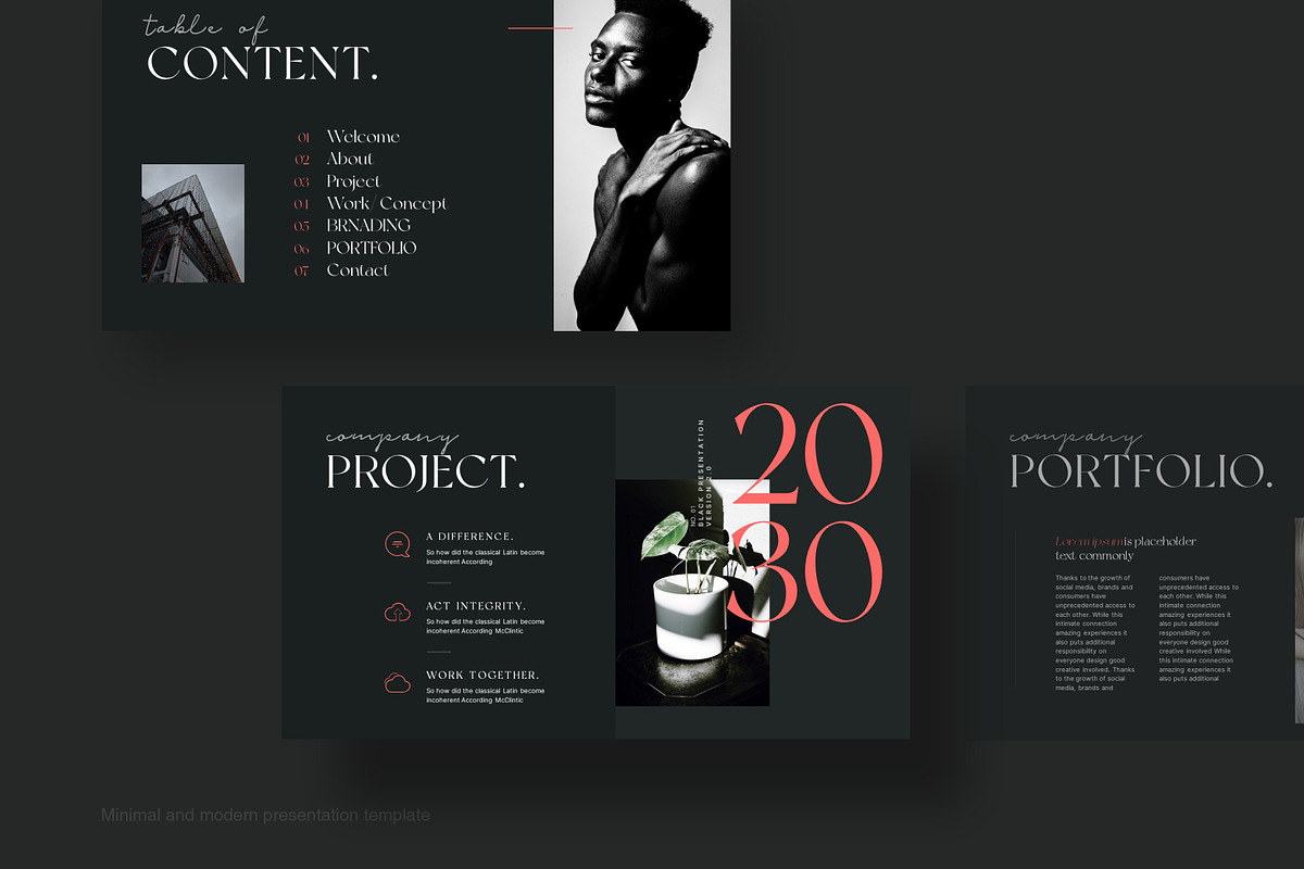 Agency Portfolio PowerPoint Template, a Presentation Template by ...