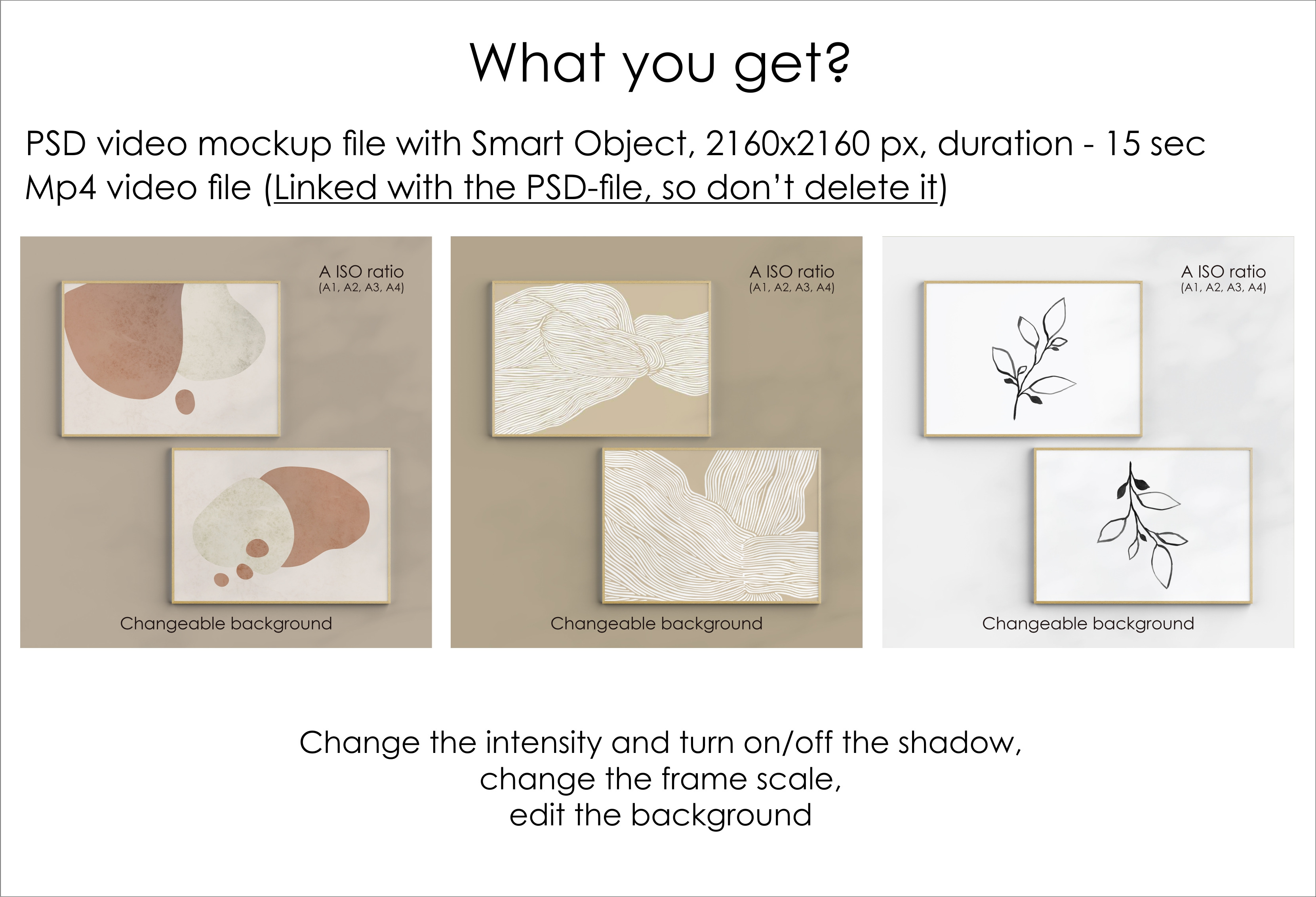 Video Frame Mockup, Motion Mockup | Poster Templates ~ Creative Market