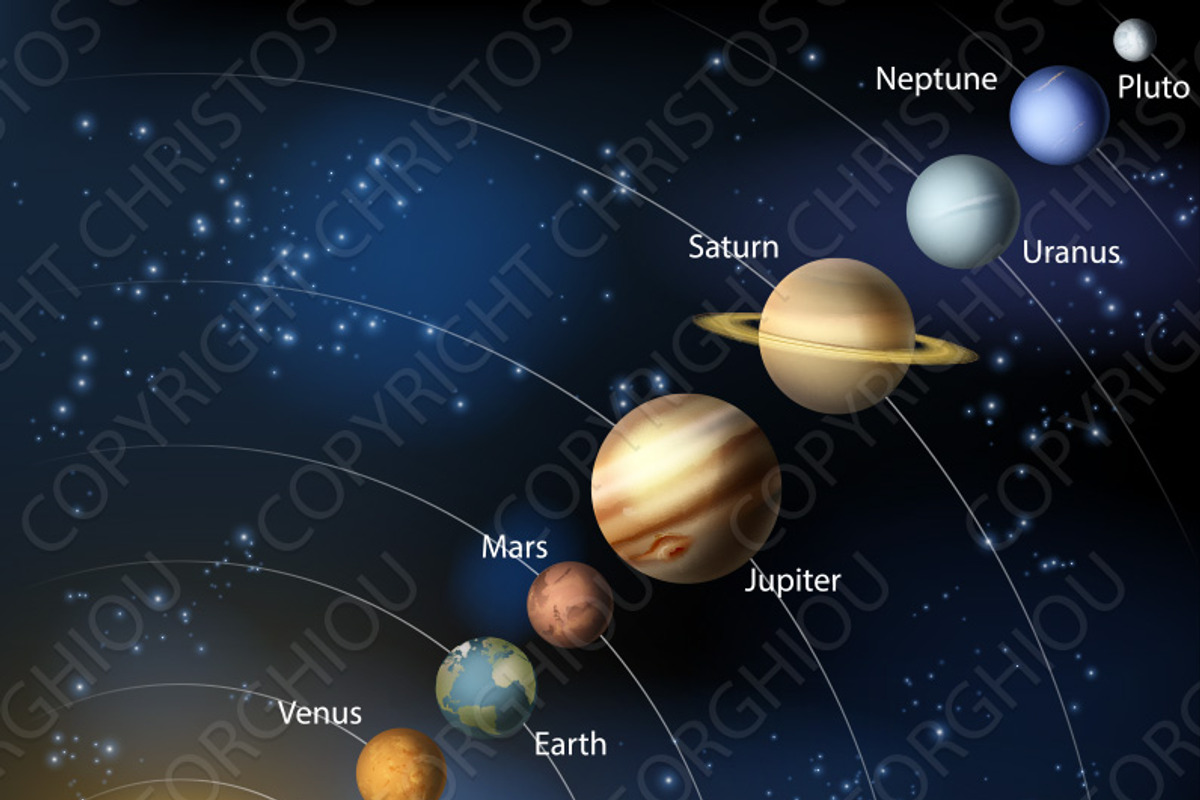 Solar System Planets Illustrations, an Illustration by Christos Georghiou