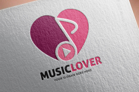 Music Lover Logo Template, a Branding & Logo Template by salmon.black