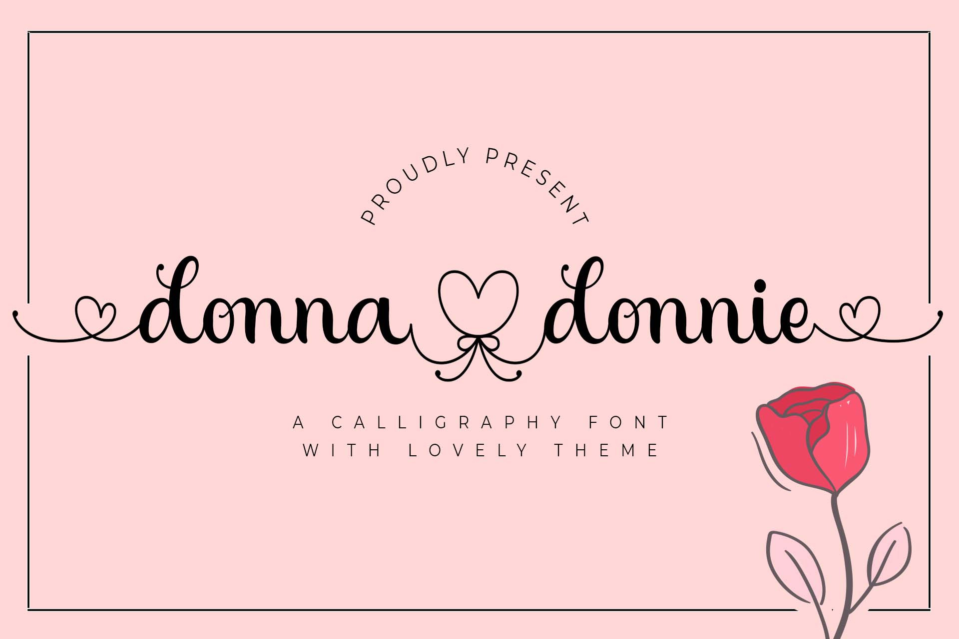 Donna Donnie - A Lovely Font, a Script Font by Doehantz Studio ...
