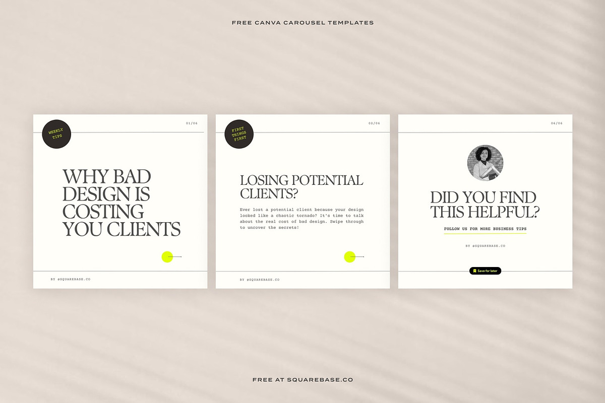 Instagram Carousel Canva Templates