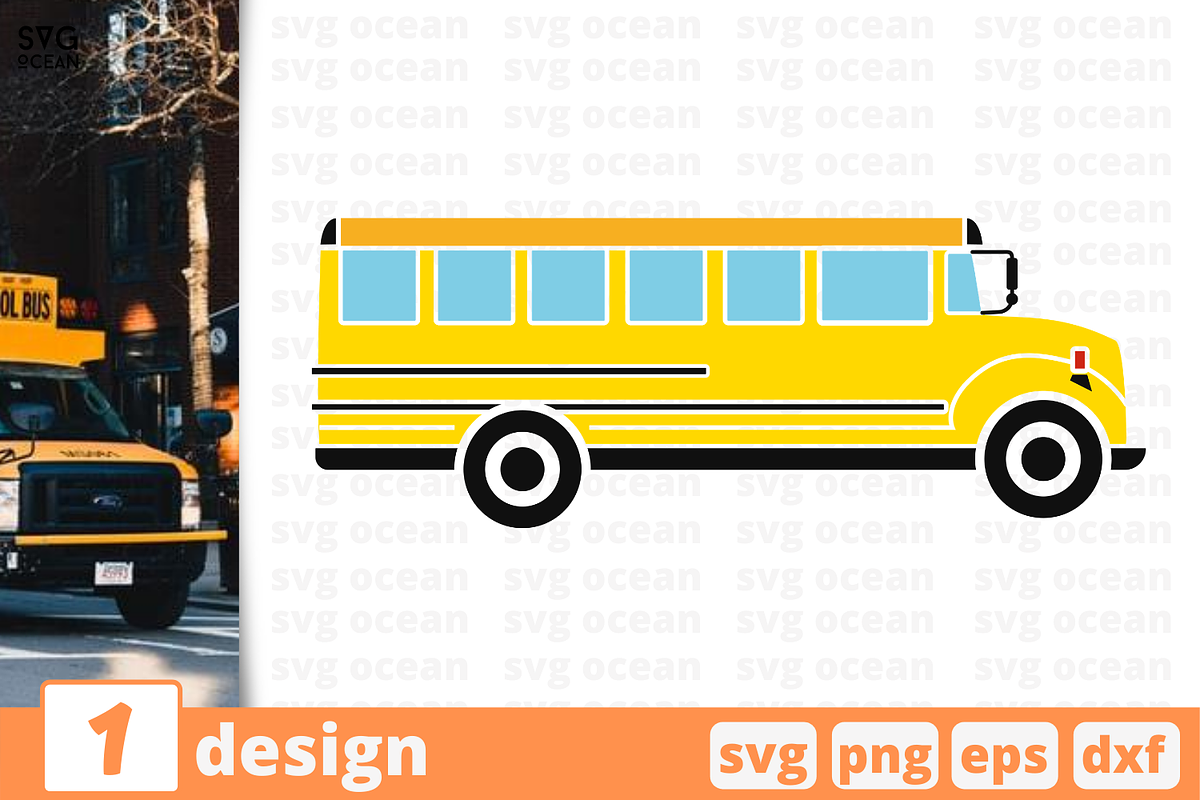School Bus SVG Bundle, an Education Illustration by svgocean