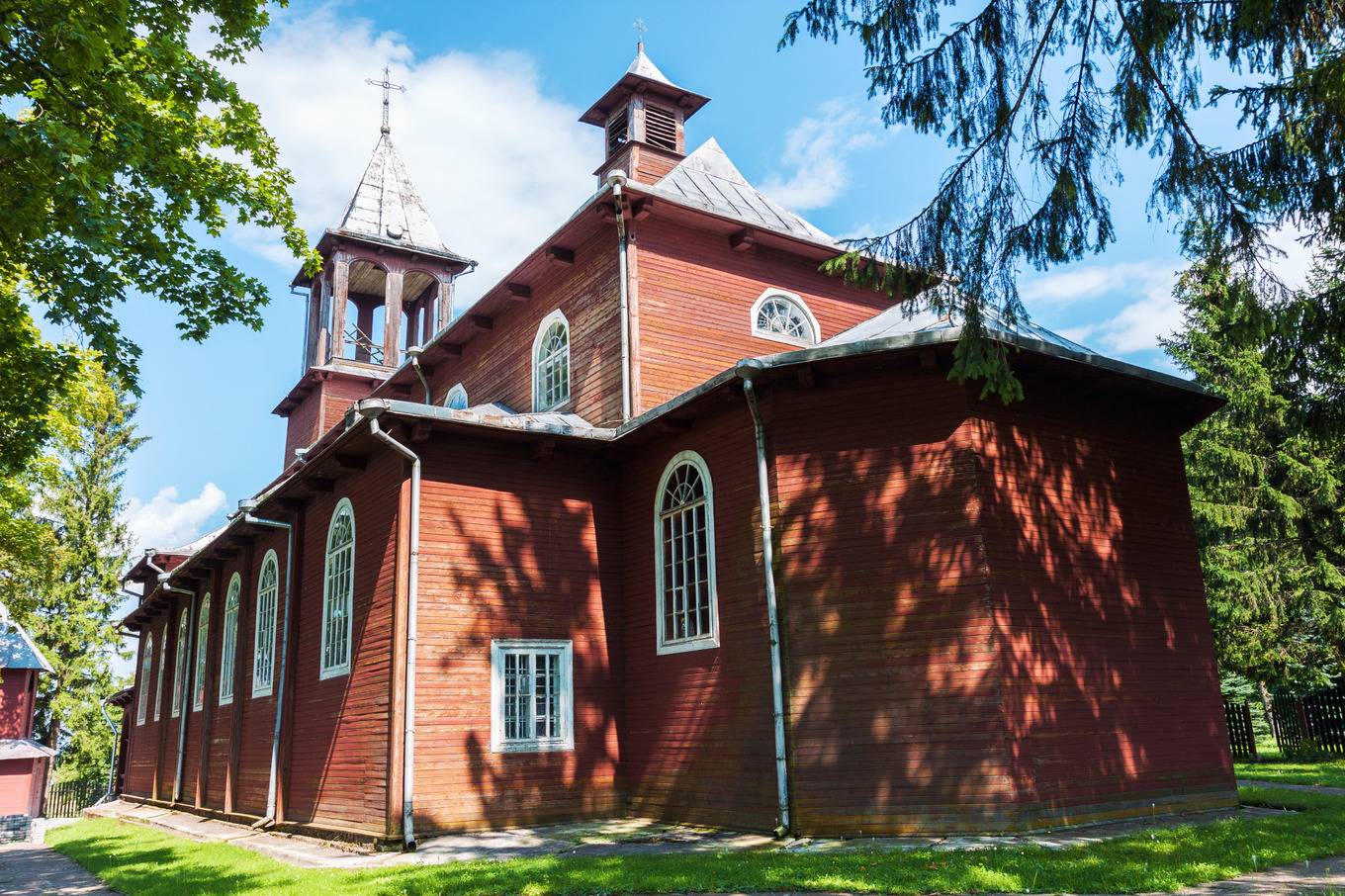 Old wooden catholic church, an Architecture Photo by BOOCYS
