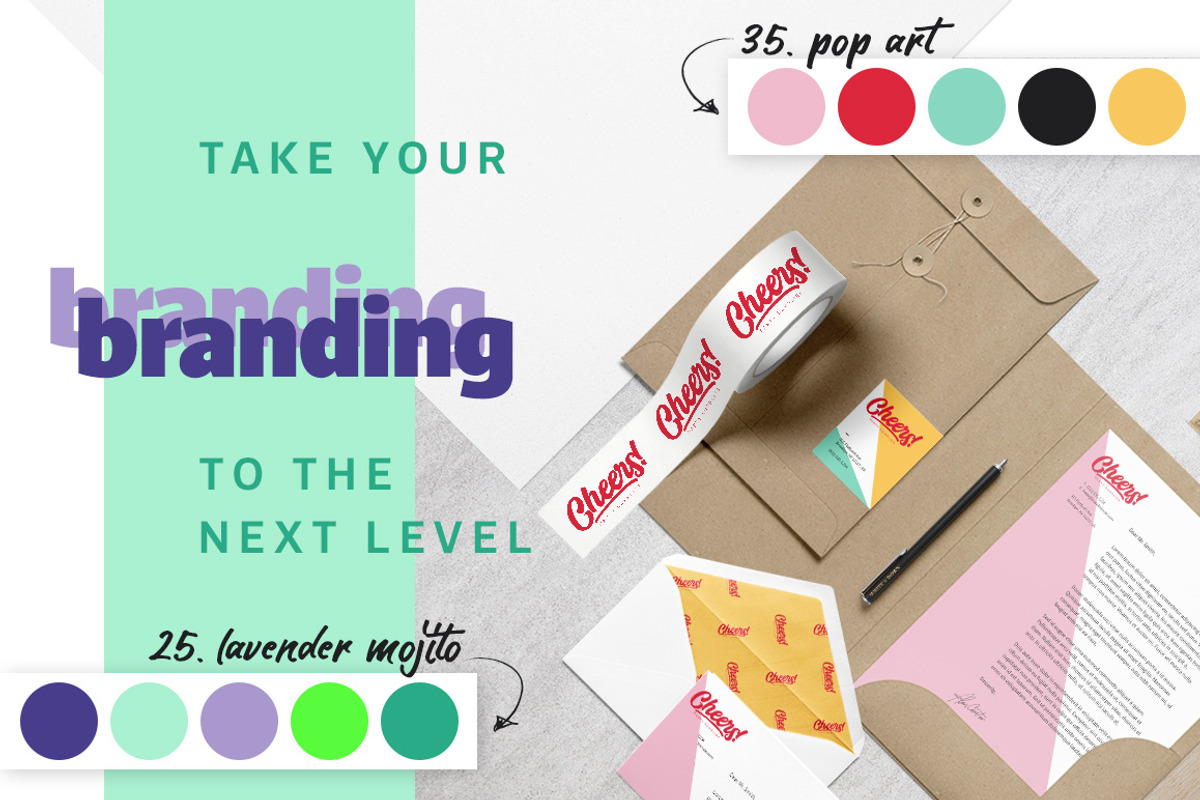 50 Color Palettes for Branding, a Palette Add-On by Pulpixel Design