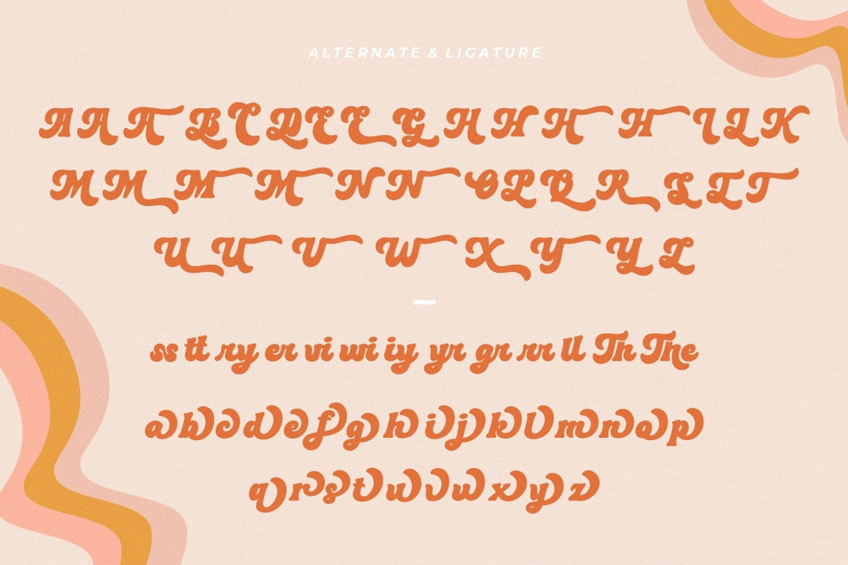 Happy Monday - Retro Groovy Fonts, a Sans Serif Font by HansCo Studio