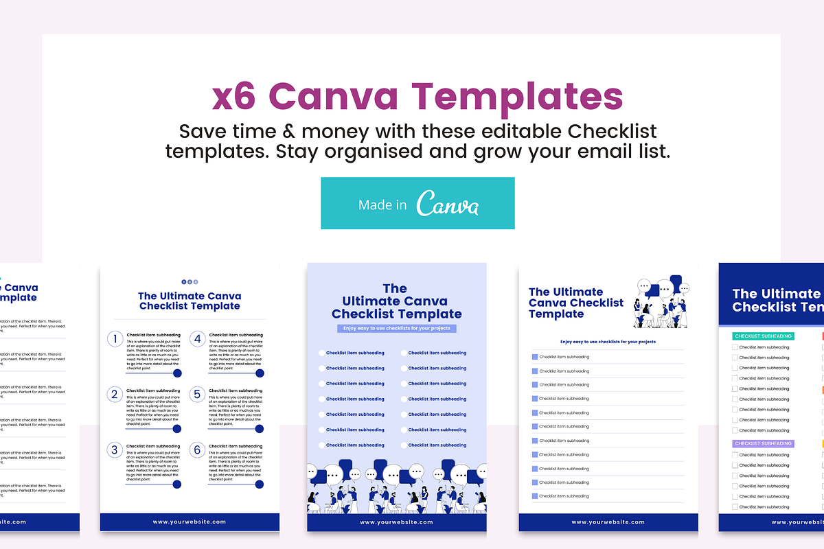Ultimate Canva Checklist Template, a Templates & Theme by Simply Whyte ...