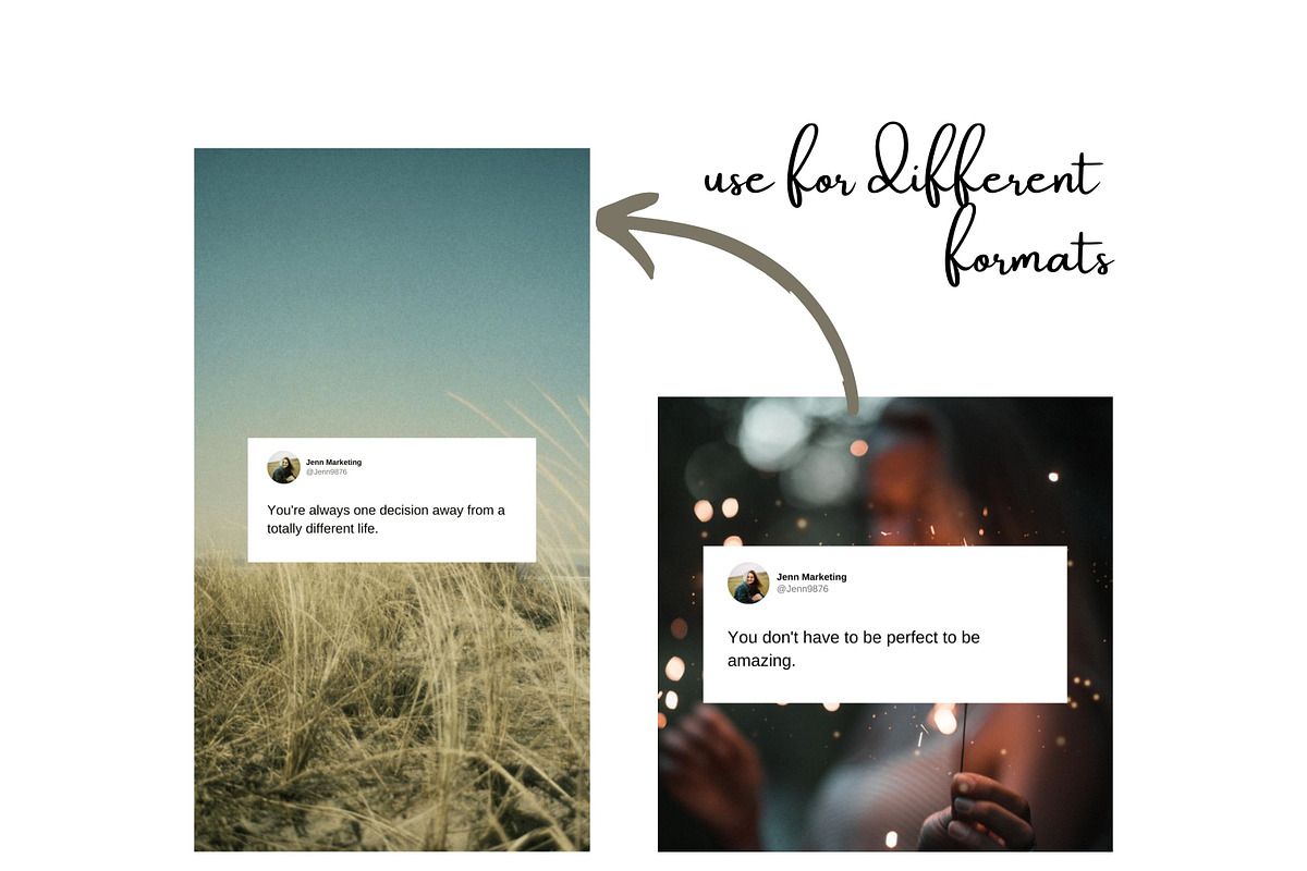 Twitter Quote Template For Canva, a Social Media Template by Story ...