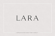 Lara - Sophisticated Serif Typeface, a Serif Font by Cassandra Cappello