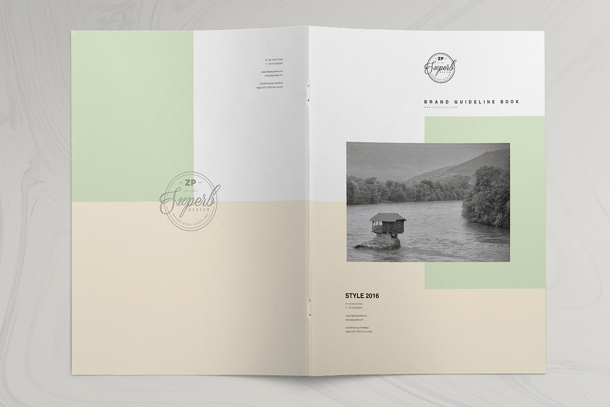The Prestige - Brand Manual Template, a Brochure Template by ZippyPixels