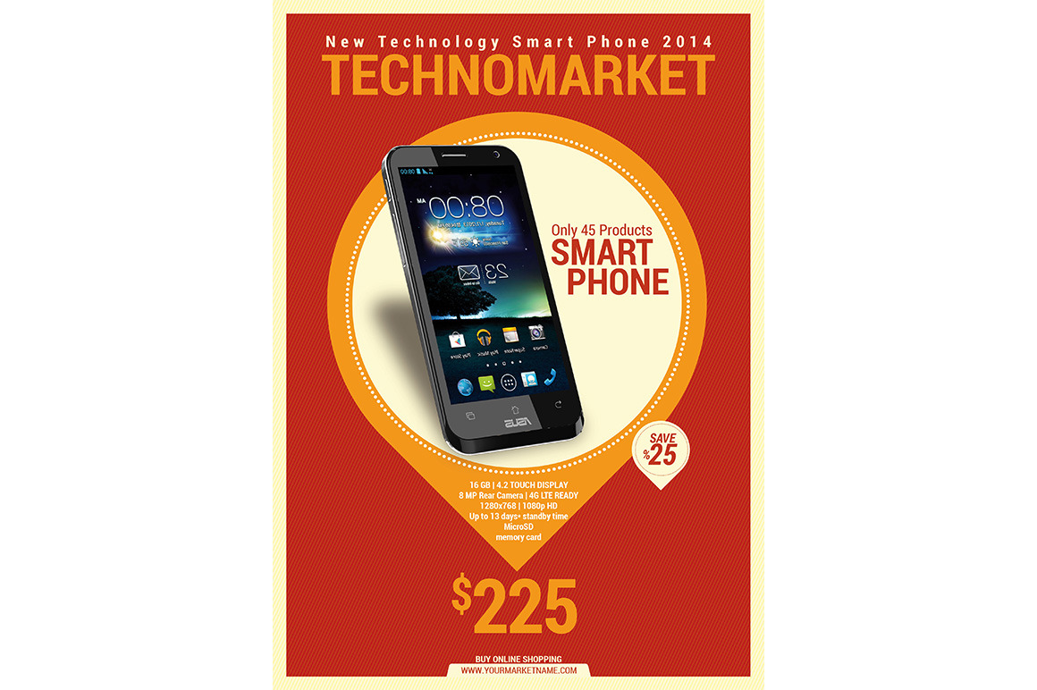 TECHNOLOGY MARKET SALES FLYER, a Flyer Template by Star Graphic Design
