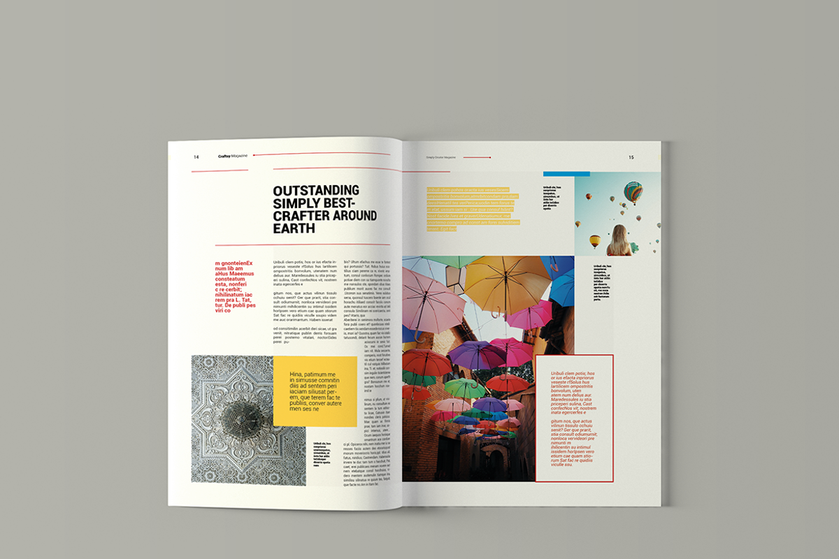 Craftsy - Magazine Template, a Magazine Template by inspirasign