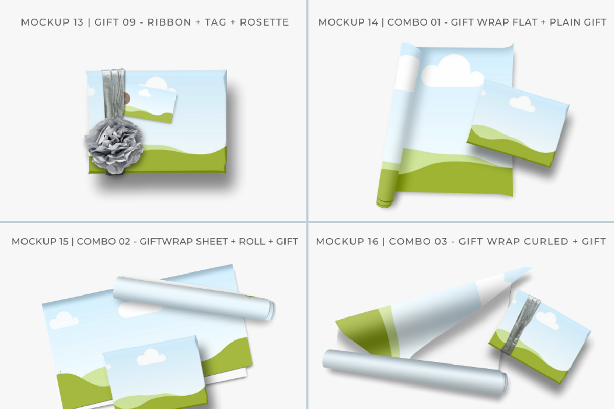 16 Gifting Mockups For Canva