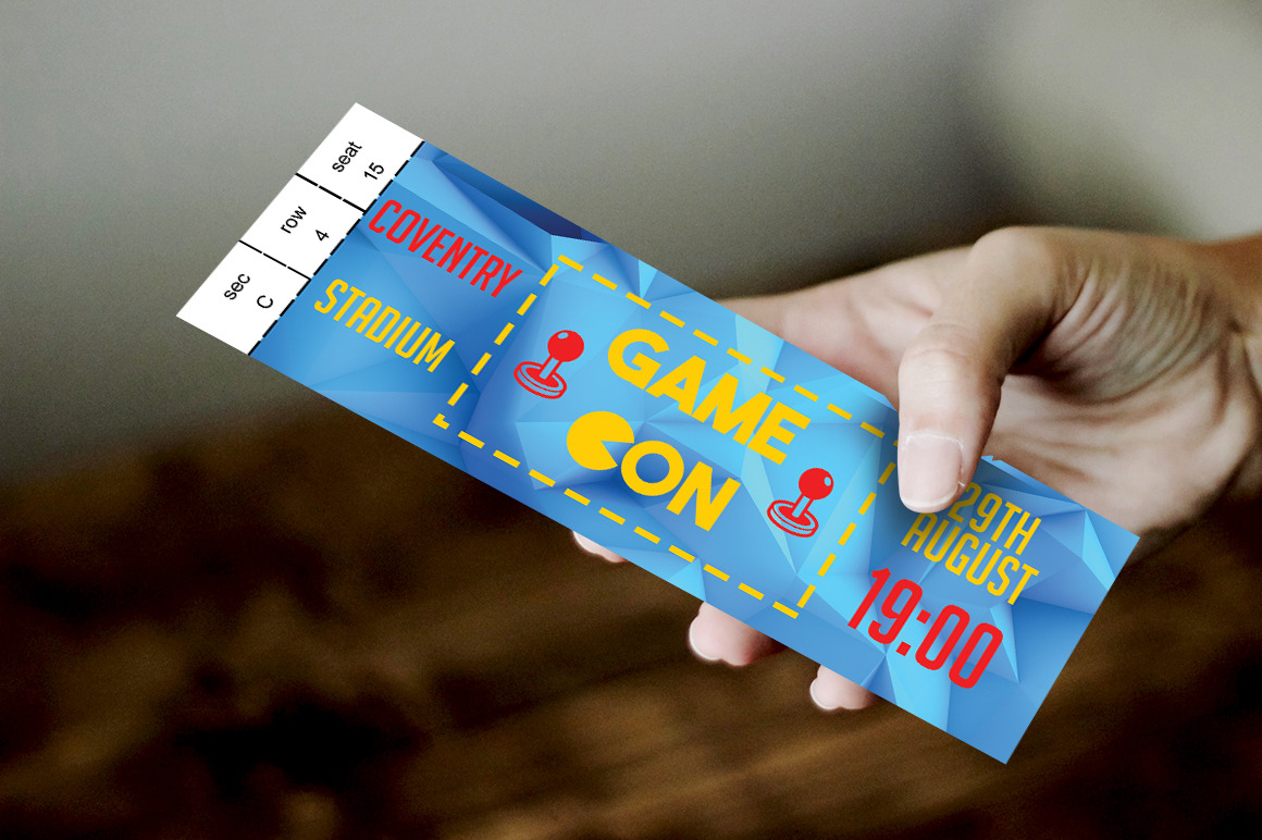 Gaming Convention Ticket, an Invitation Template by Konakchiev
