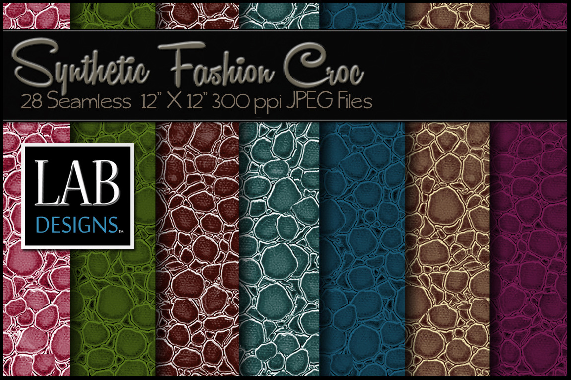 28 Fashion Croc Skin Textures, a Texture Graphic by Lab Designs