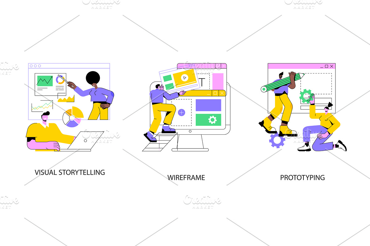 Web page layout abstract concept, a Work Illustration by Visual Generation
