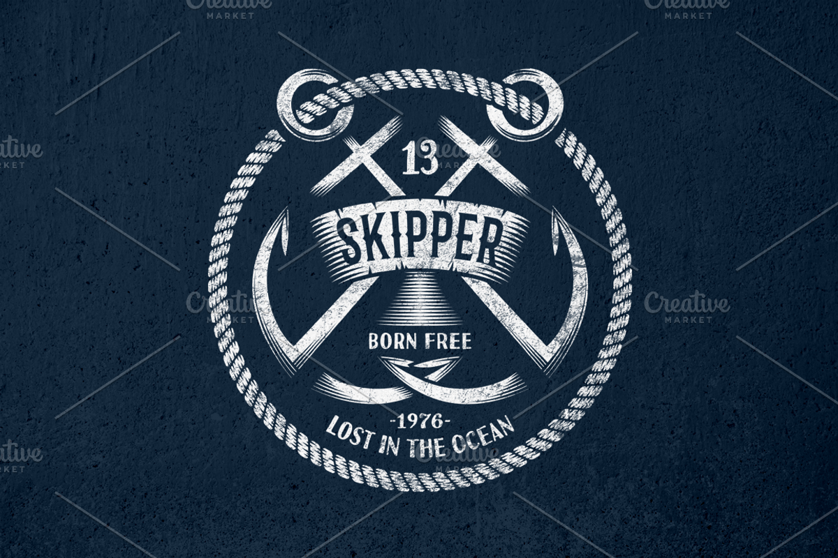 Skipper Anchor Logo, a Branding & Logo Template by Agor2012 shop