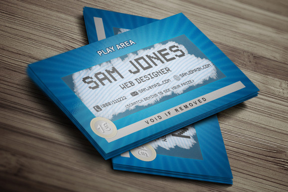 Scratch Business Card, a Business Card Template by Visual Impact