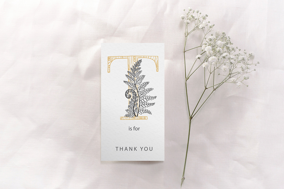 Bohemian floral alphabet letters, a Graphic by artnLera