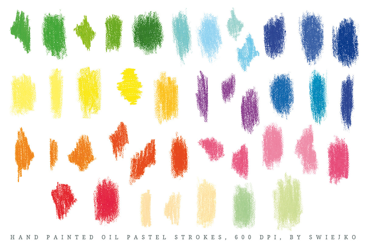 Oil Pastel Strokes clipart, a Texture Illustration by swiejko