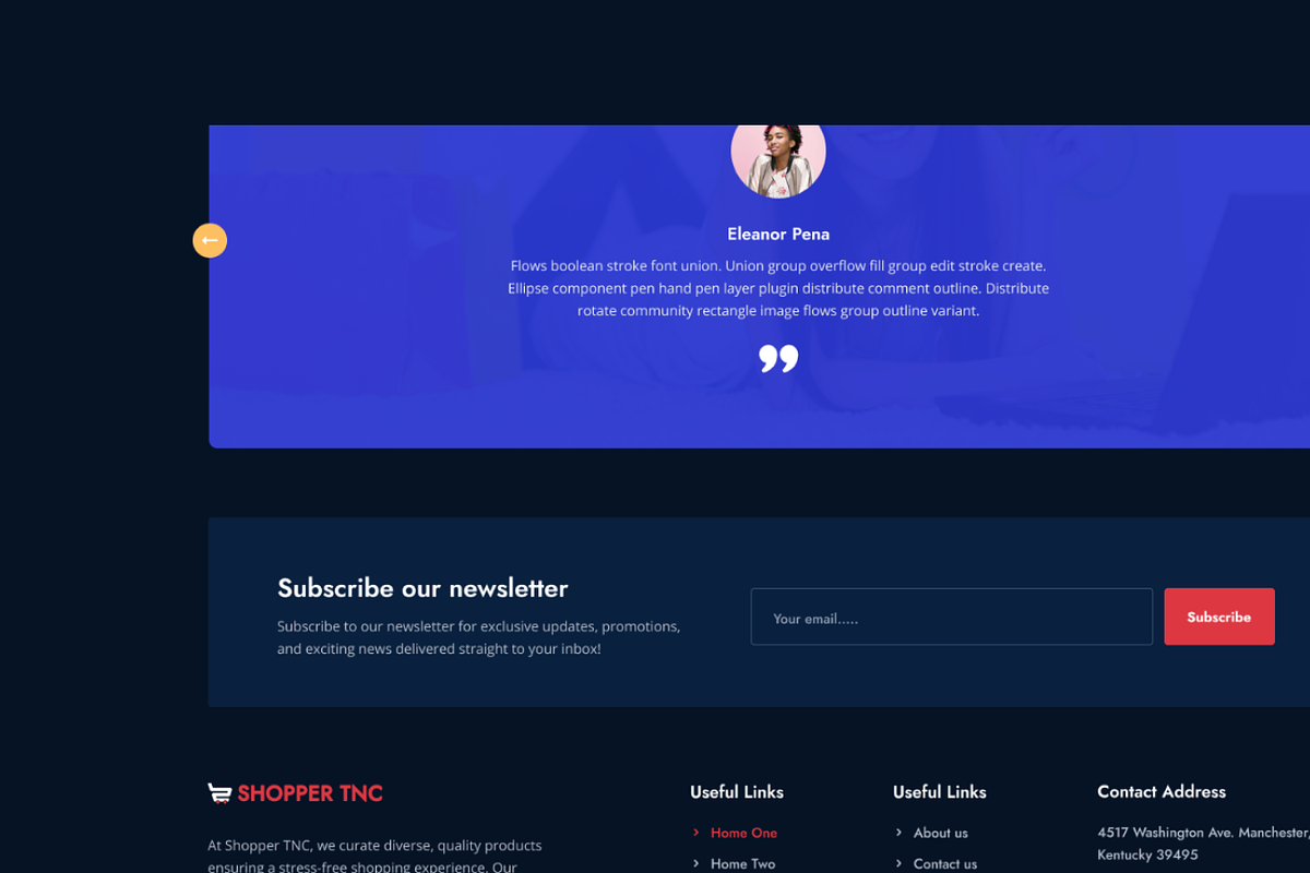 Shopper - eCommerce HTML Template, a HTML Template by TNCFlow